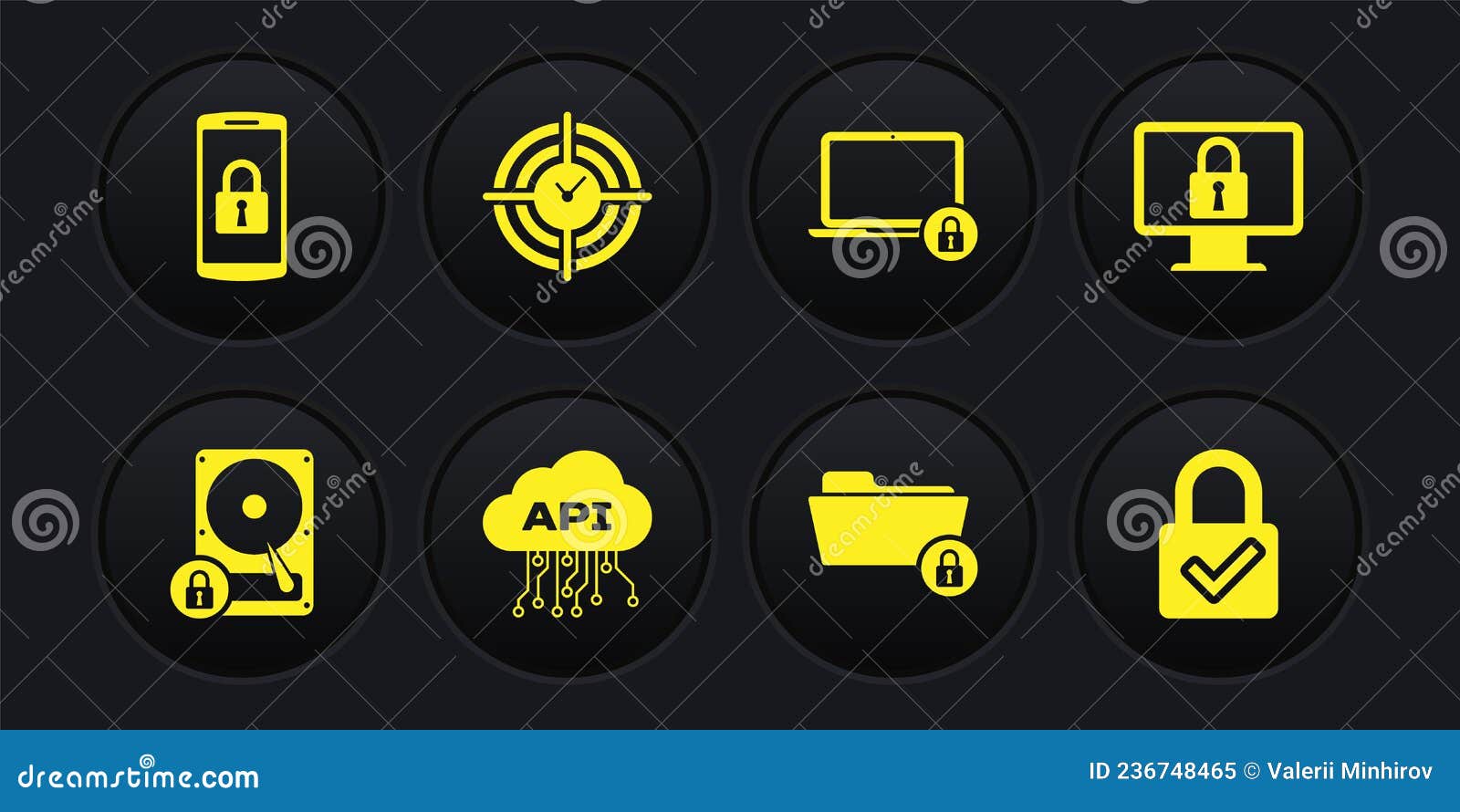 Set Hard Disk Drive and Lock, Lock on Monitor, Cloud Api Interface ...