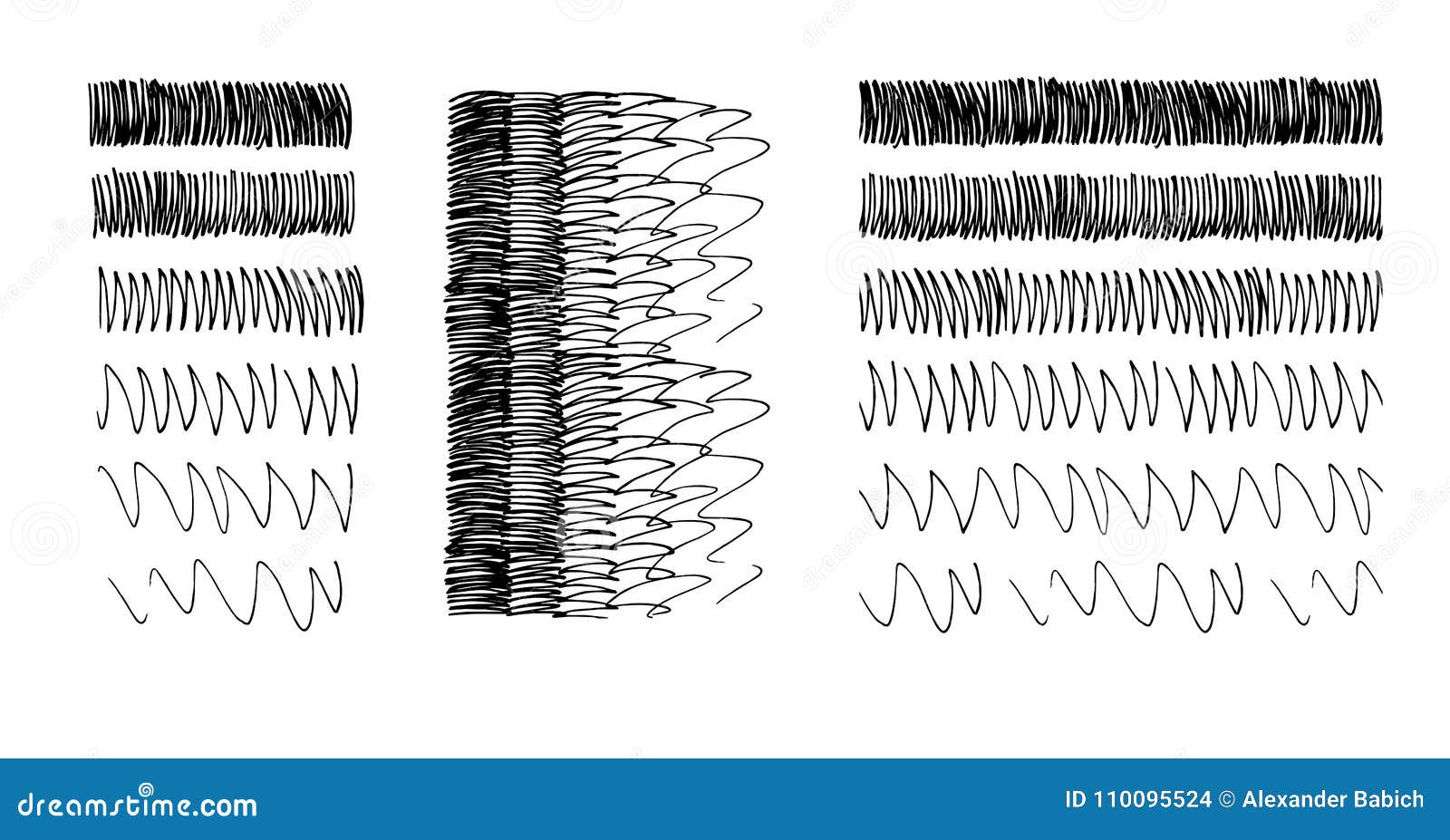 Set of Hatching Gradient Texture Stock Vector - Illustration of ...