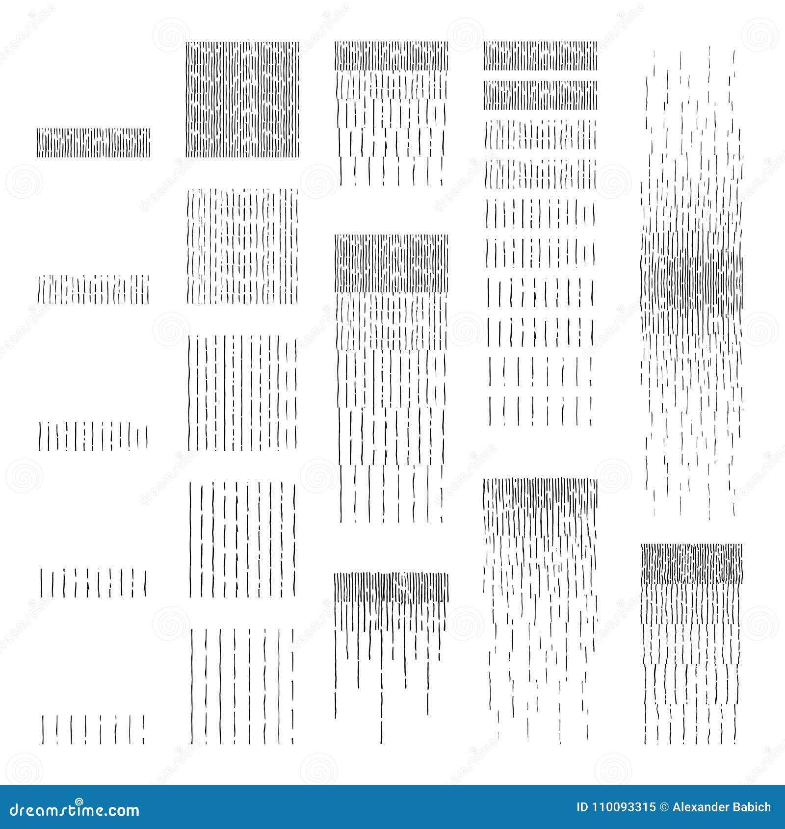 Set of Hatching Gradient Texture Stock Vector - Illustration of element ...