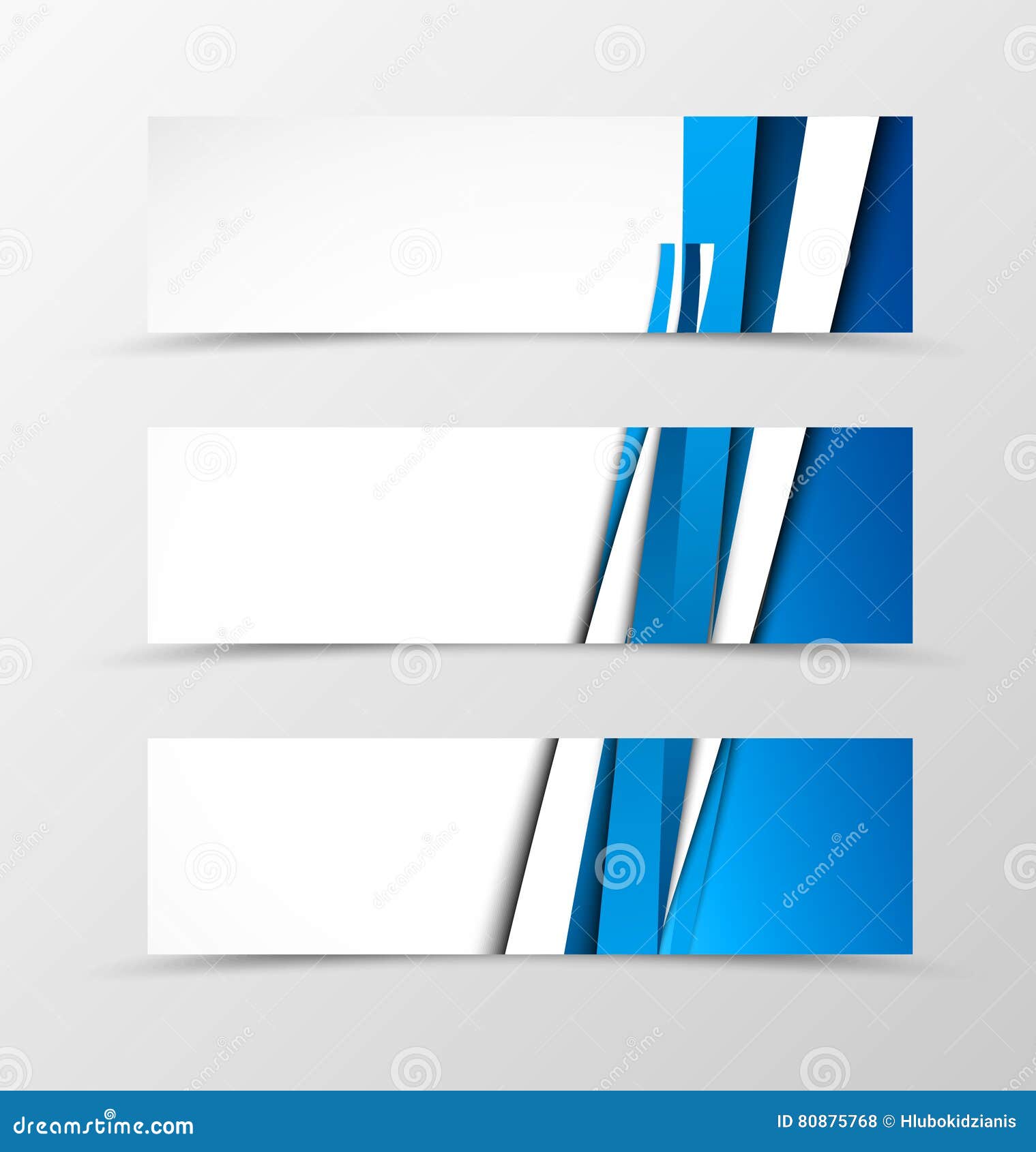 Set of Header Banner Dynamic Design Stock Vector - Illustration of ...