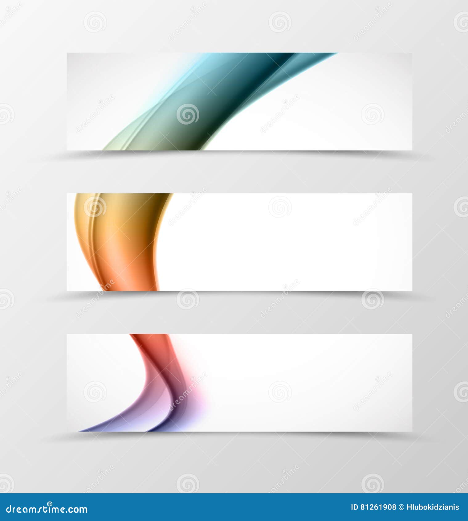 Set of Header Banner Dynamic Design Stock Vector - Illustration of card ...
