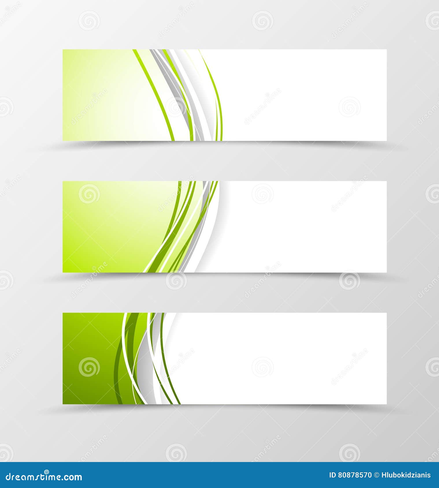 Set of Header Banner Dynamic Design Stock Vector - Illustration of ...