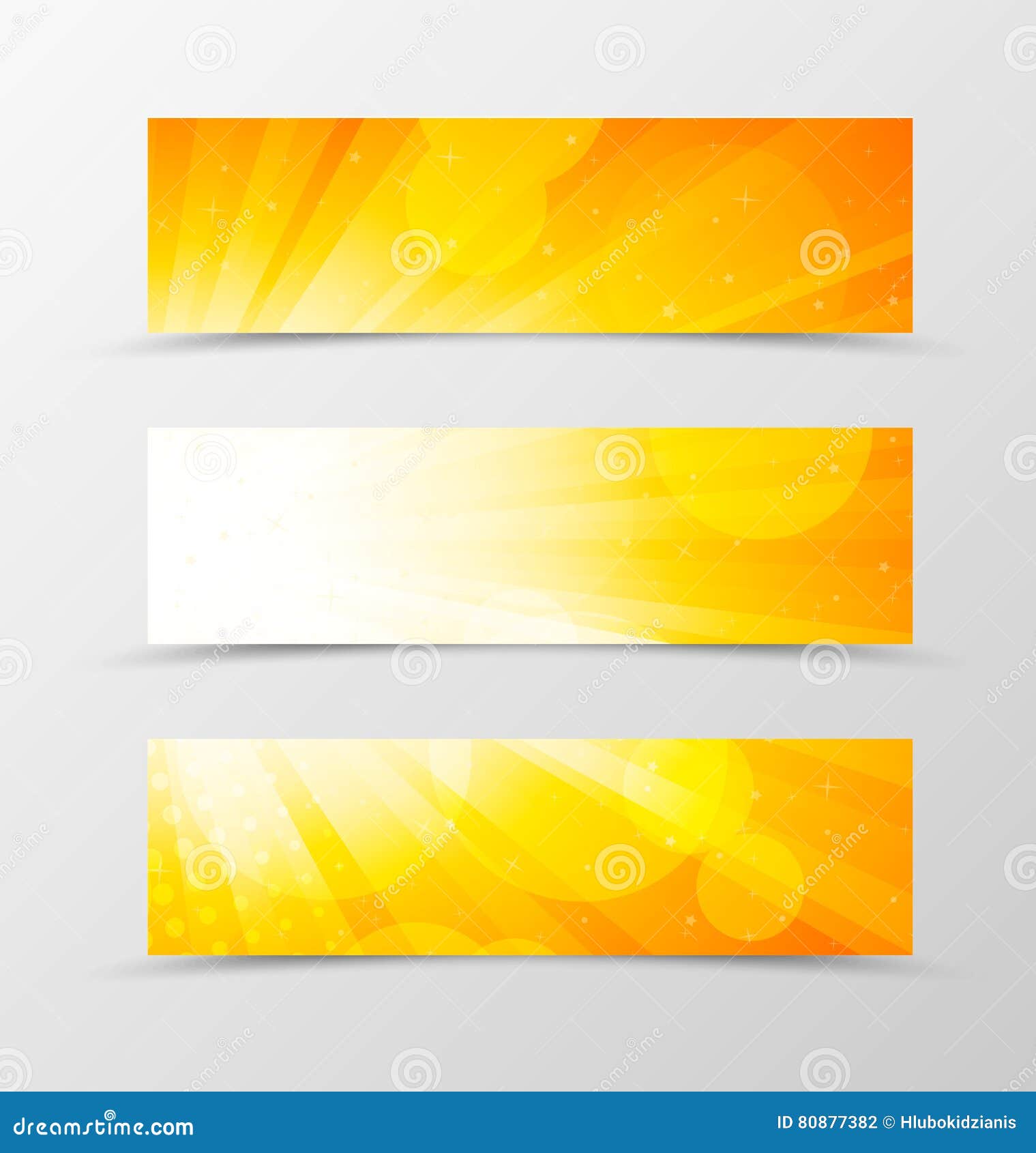 Set of Header Banner Dynamic Design Stock Vector - Illustration of ...