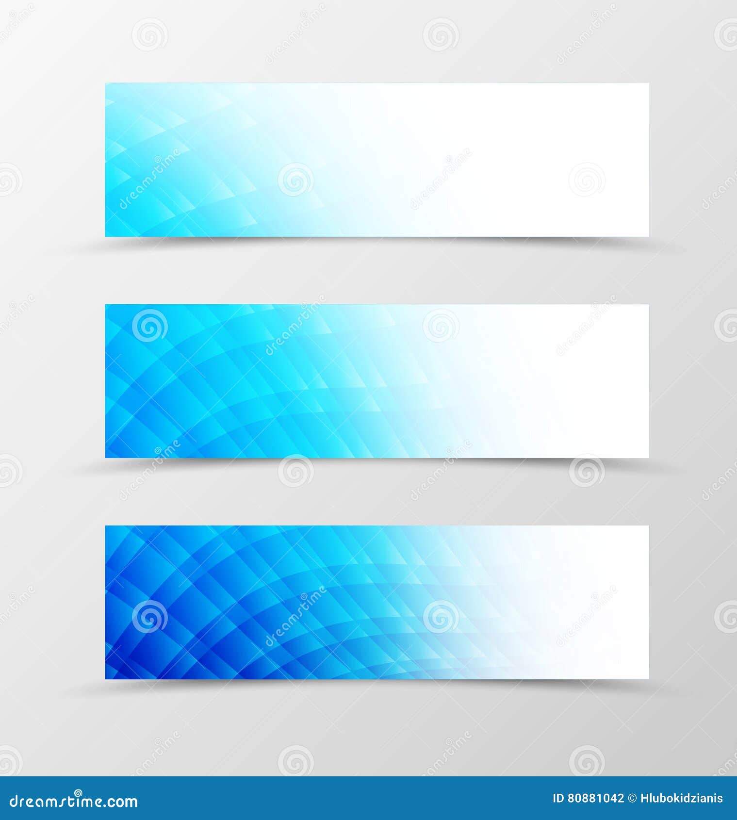Set of Header Banner Smooth Design Stock Vector - Illustration of grid ...