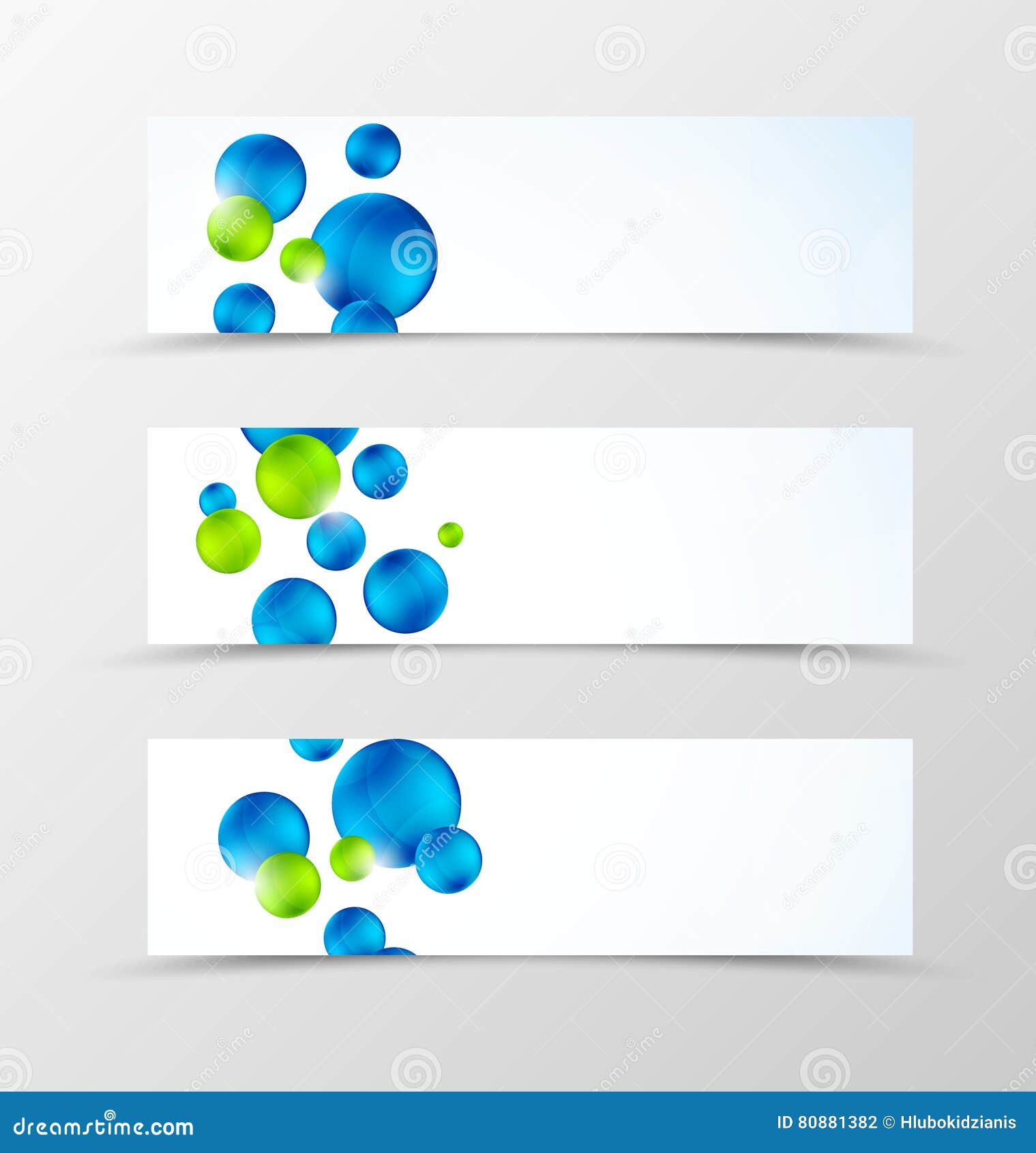 Set of Header Banner Technologic Design Stock Vector - Illustration of ...