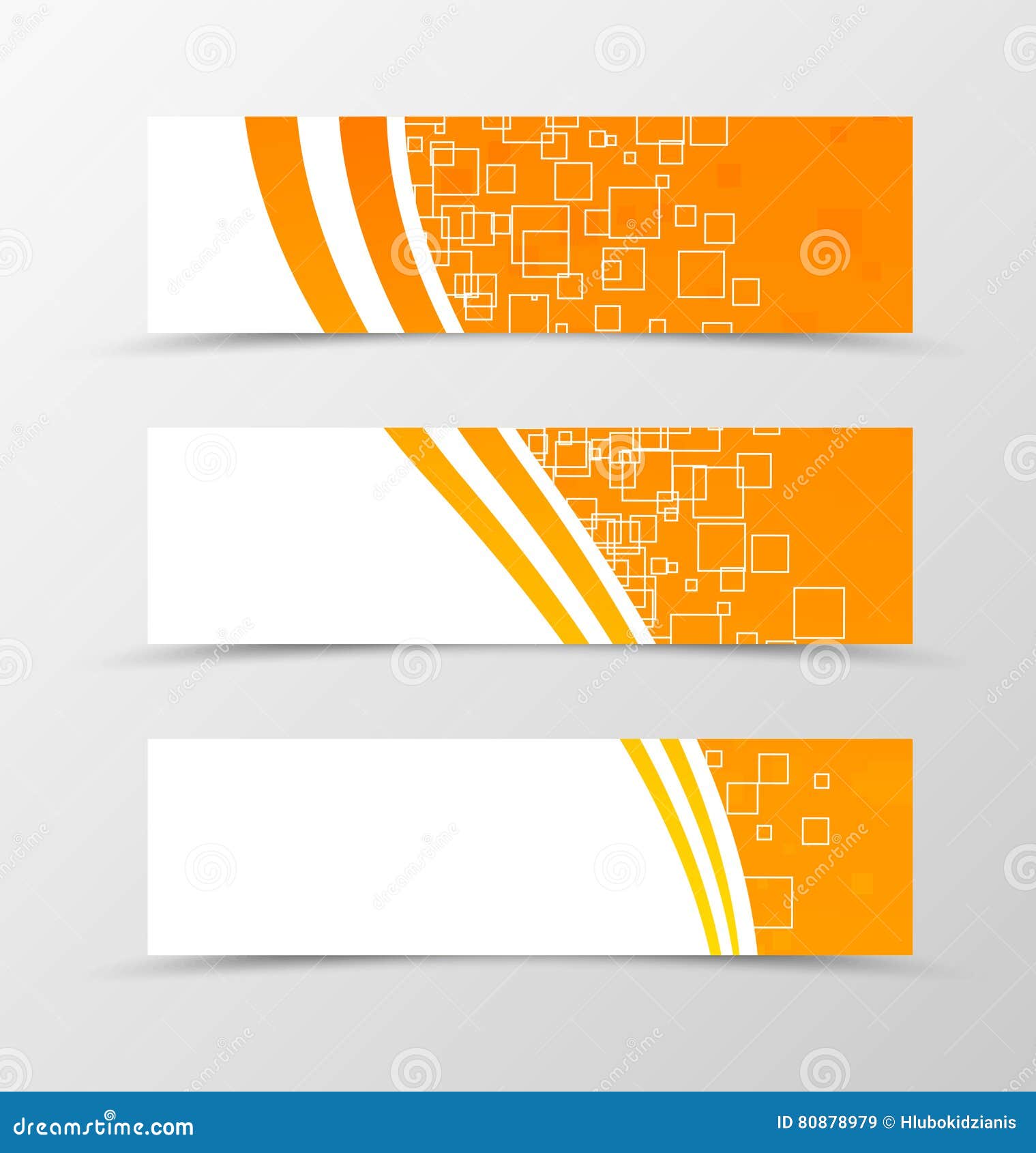 Set of Header Banner Technologic Design Stock Vector - Illustration of ...