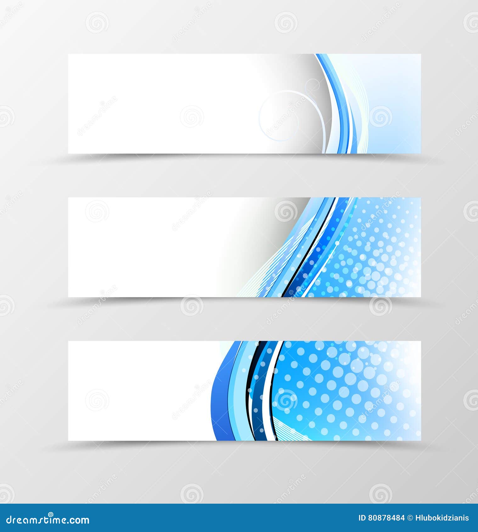 Set of Header Banner Wave Design Stock Vector - Illustration of bright ...