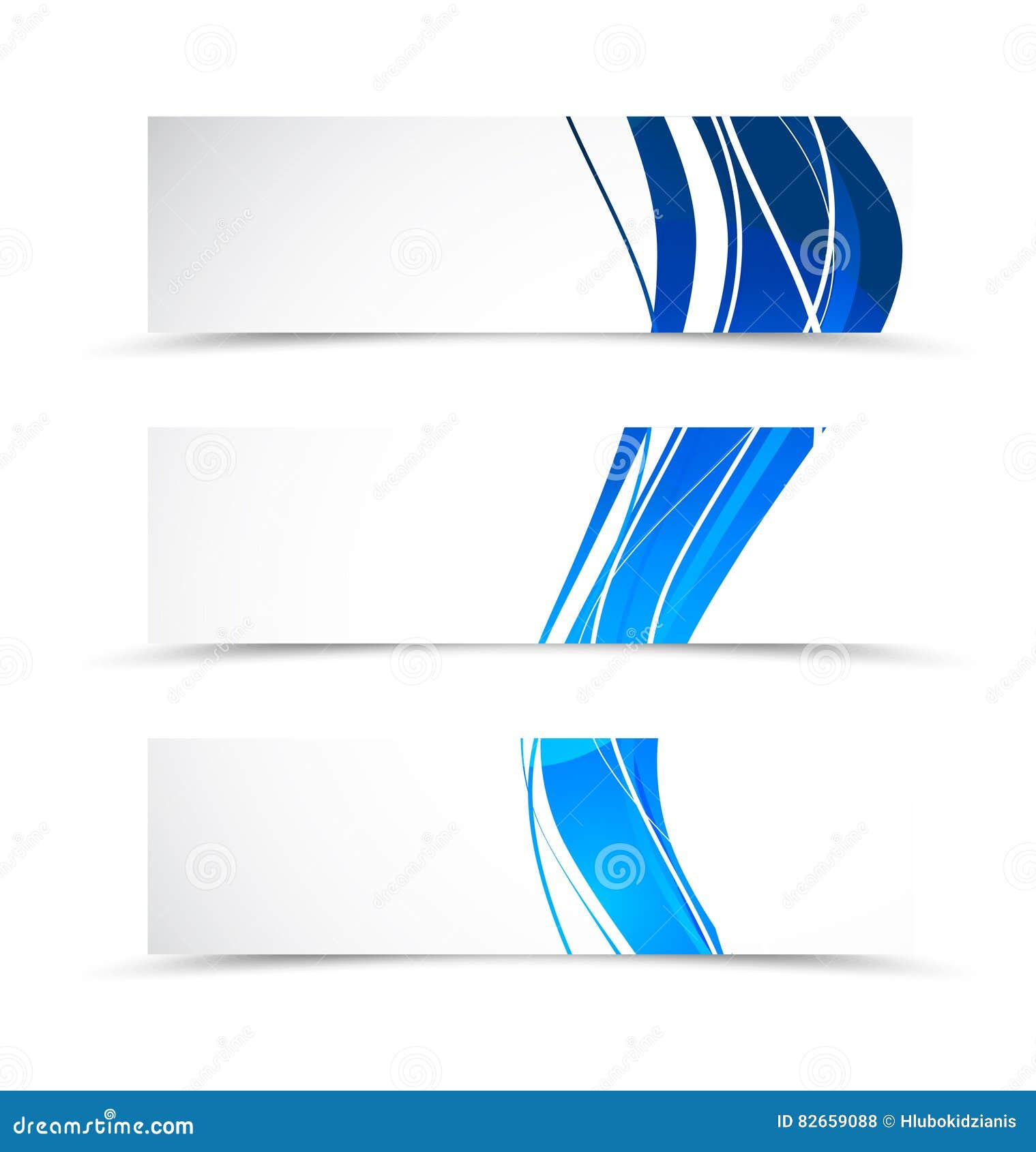 Set of Header Banner Wave Design Stock Vector - Illustration of shiny ...