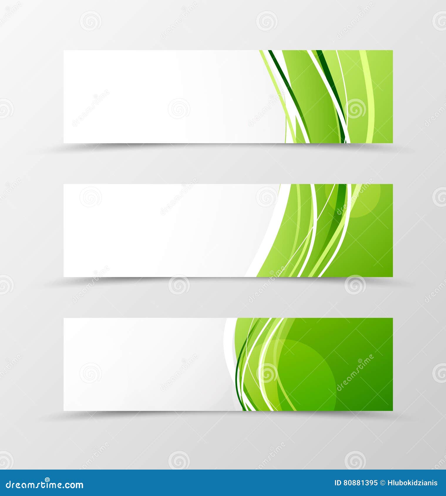 Set of Header Banner Wave Design Stock Vector - Illustration of bright ...