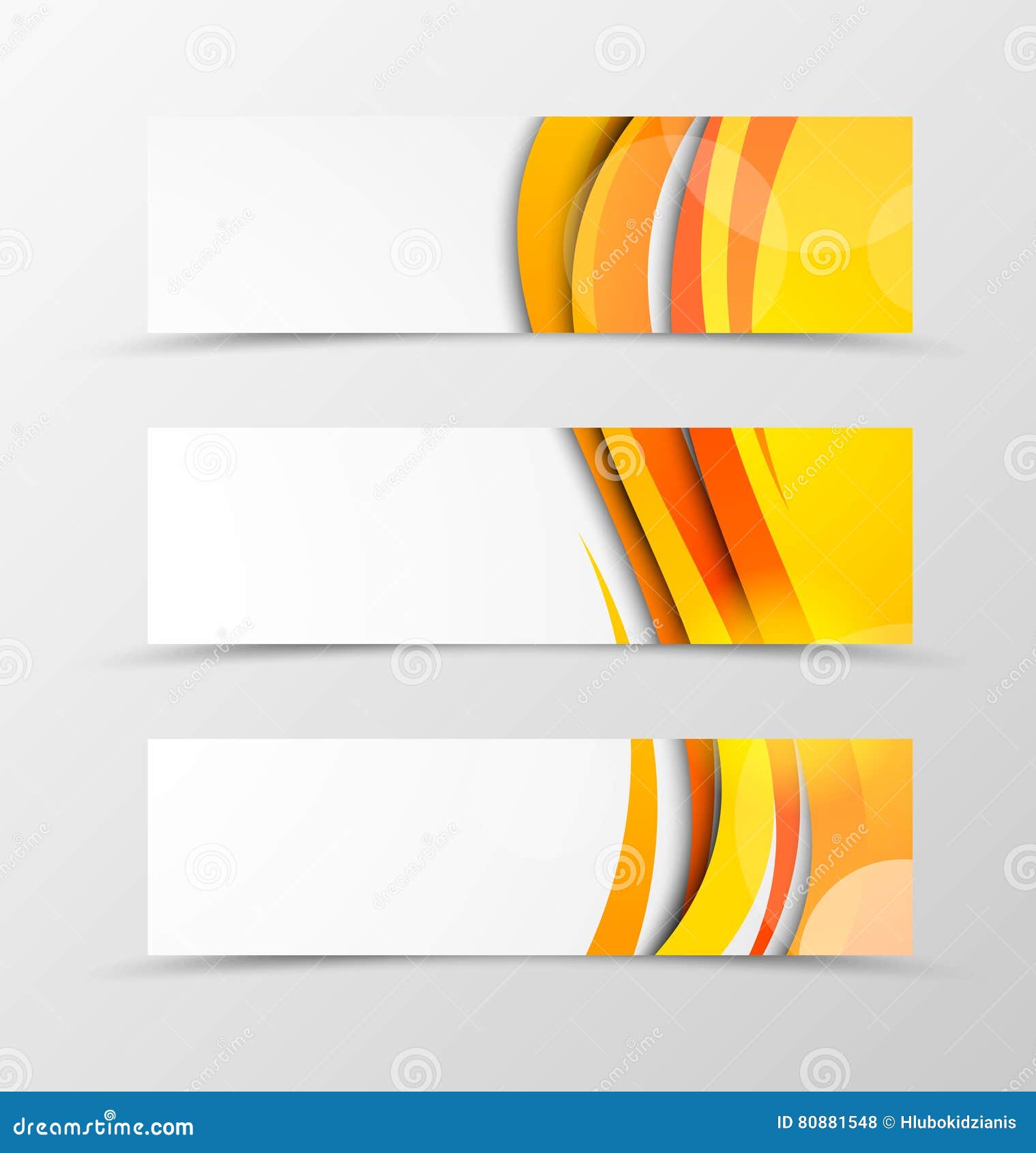 Set of Header Banner Wave Design Stock Vector - Illustration of ...