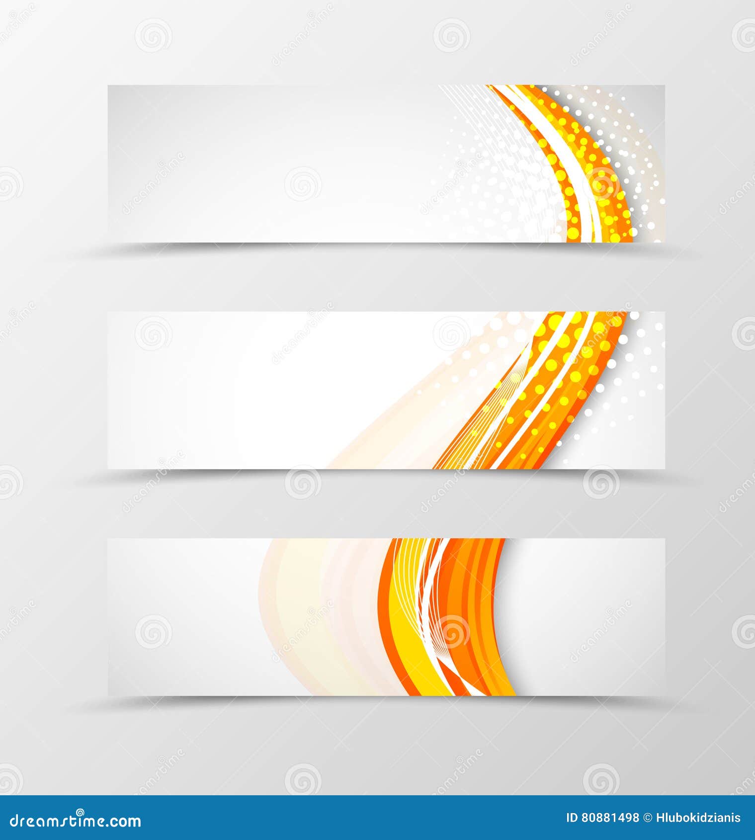 Set of Header Banner Wave Design Stock Vector - Illustration of ...