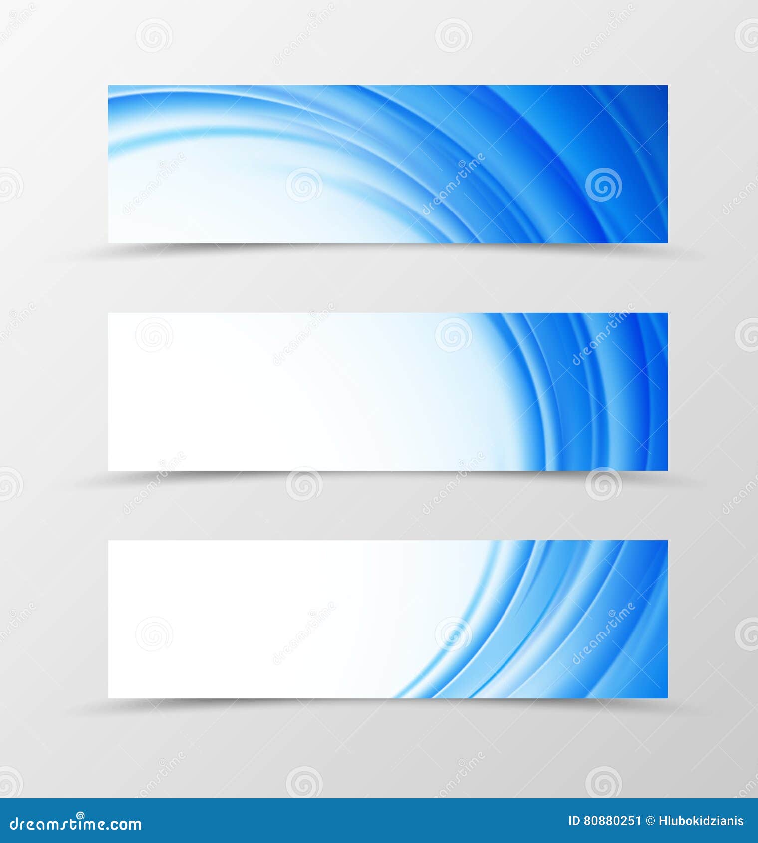 Set of Header Banner Wave Design Stock Vector - Illustration of swirl ...