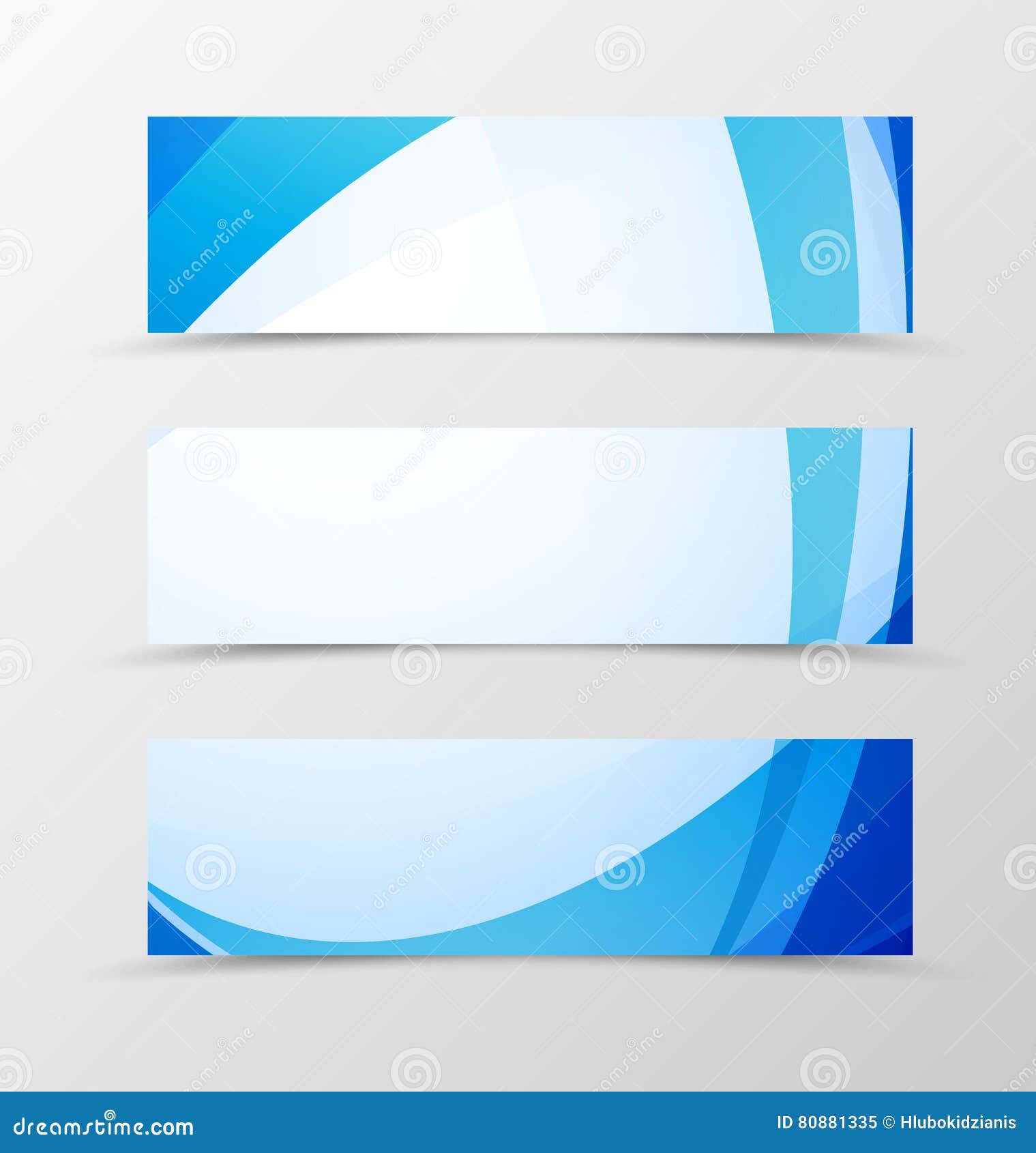 Set of Header Banner Wave Design Stock Vector - Illustration of concept ...