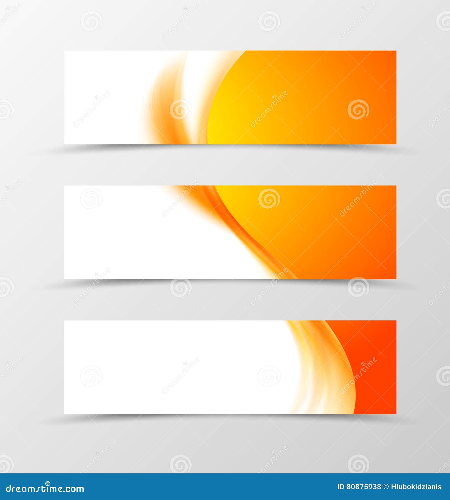 Set of Header Banner Wave Design Stock Vector - Illustration of light ...