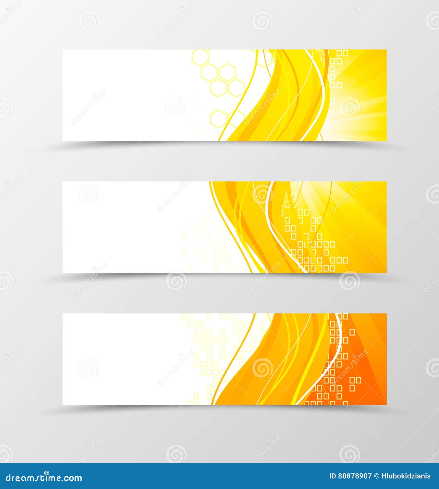 Set of Header Banner Wave Design Stock Vector - Illustration of smooth ...