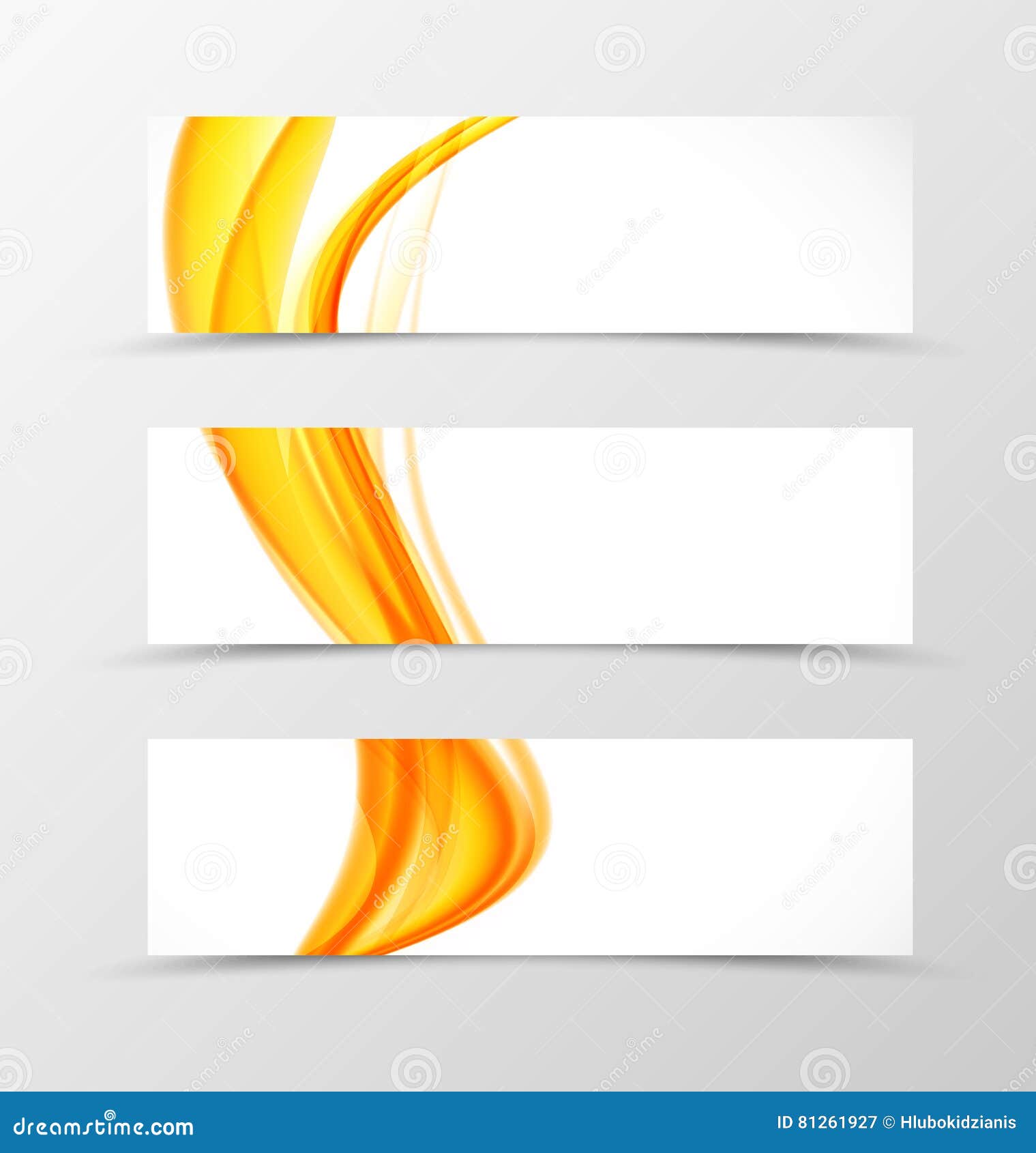 Set of Header Banner Wave Design Stock Vector - Illustration of ...