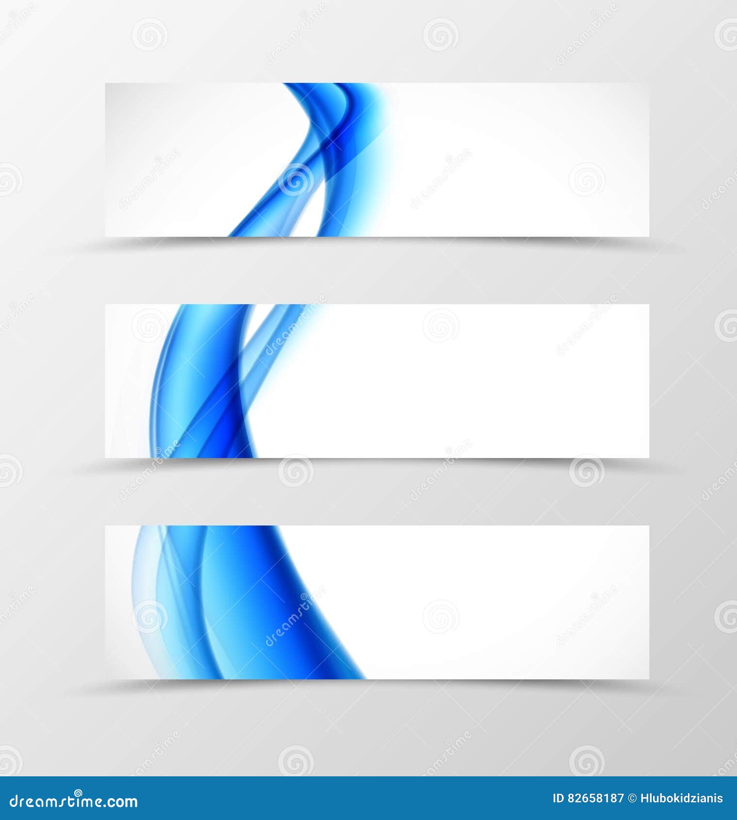 Set of Header Banner Wavy Design Stock Vector - Illustration of tech ...