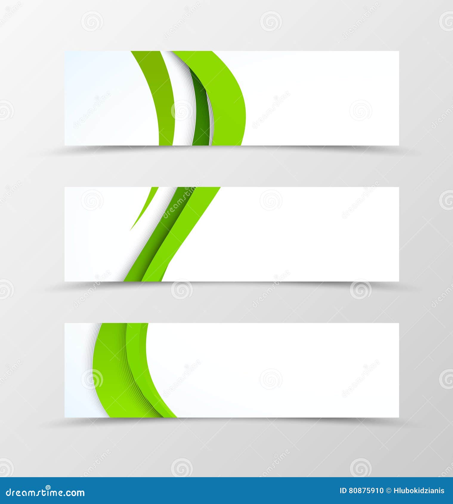 Set of Header Banner Wavy Design Stock Vector - Illustration of wavy ...