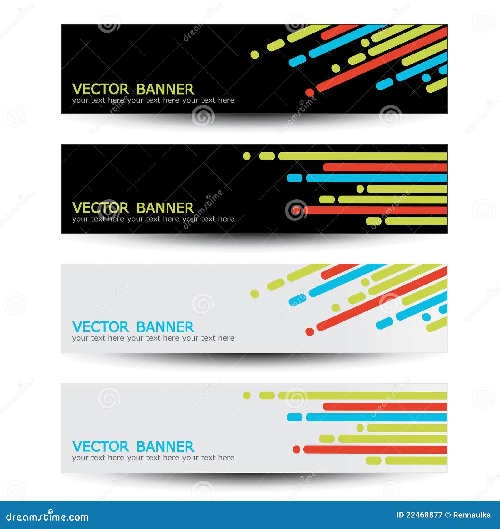 Set of Headers - Web Template Stock Vector - Illustration of navigation ...
