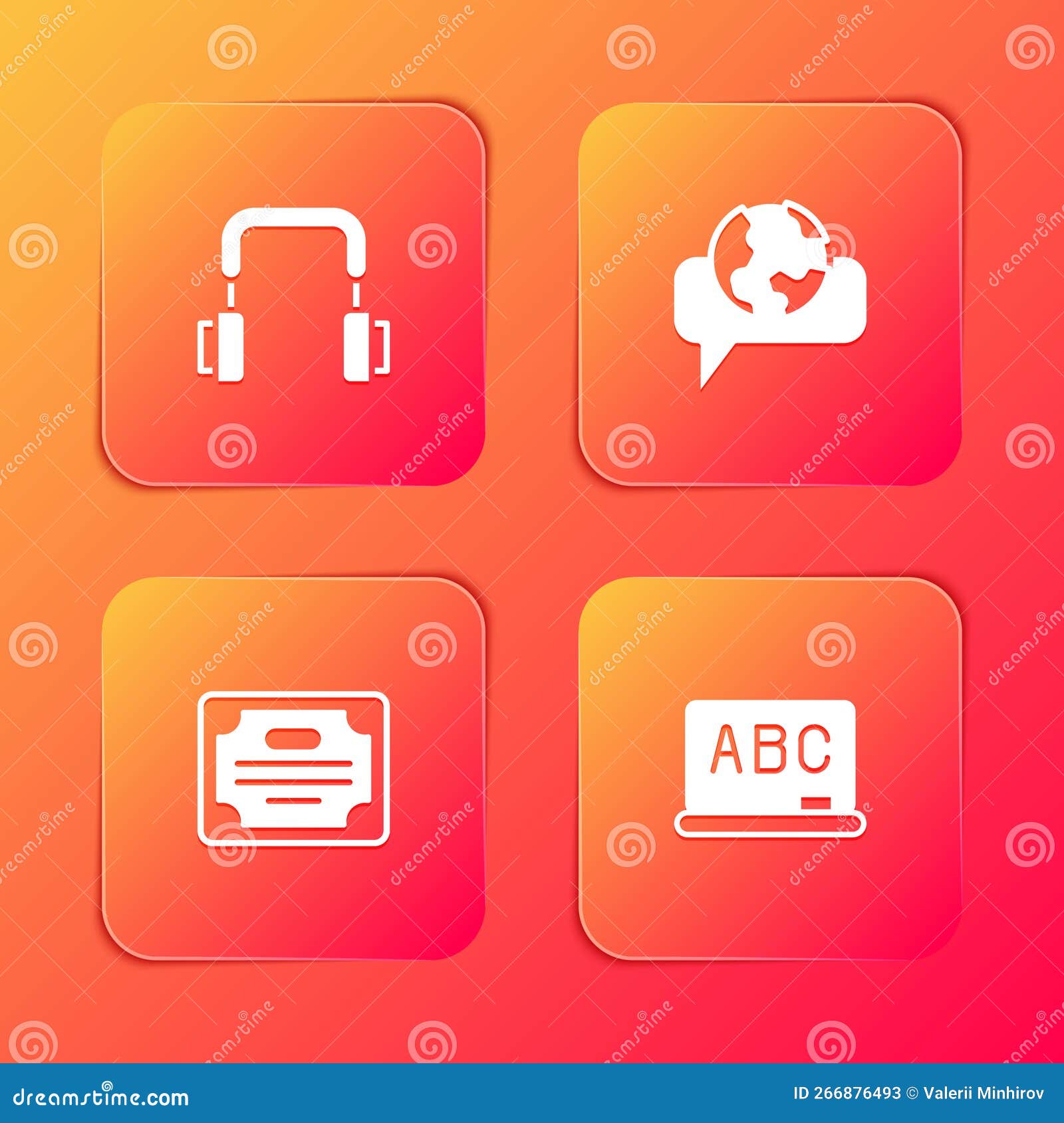 Set Headphones, Learning Foreign Languages, Certificate Template and ...