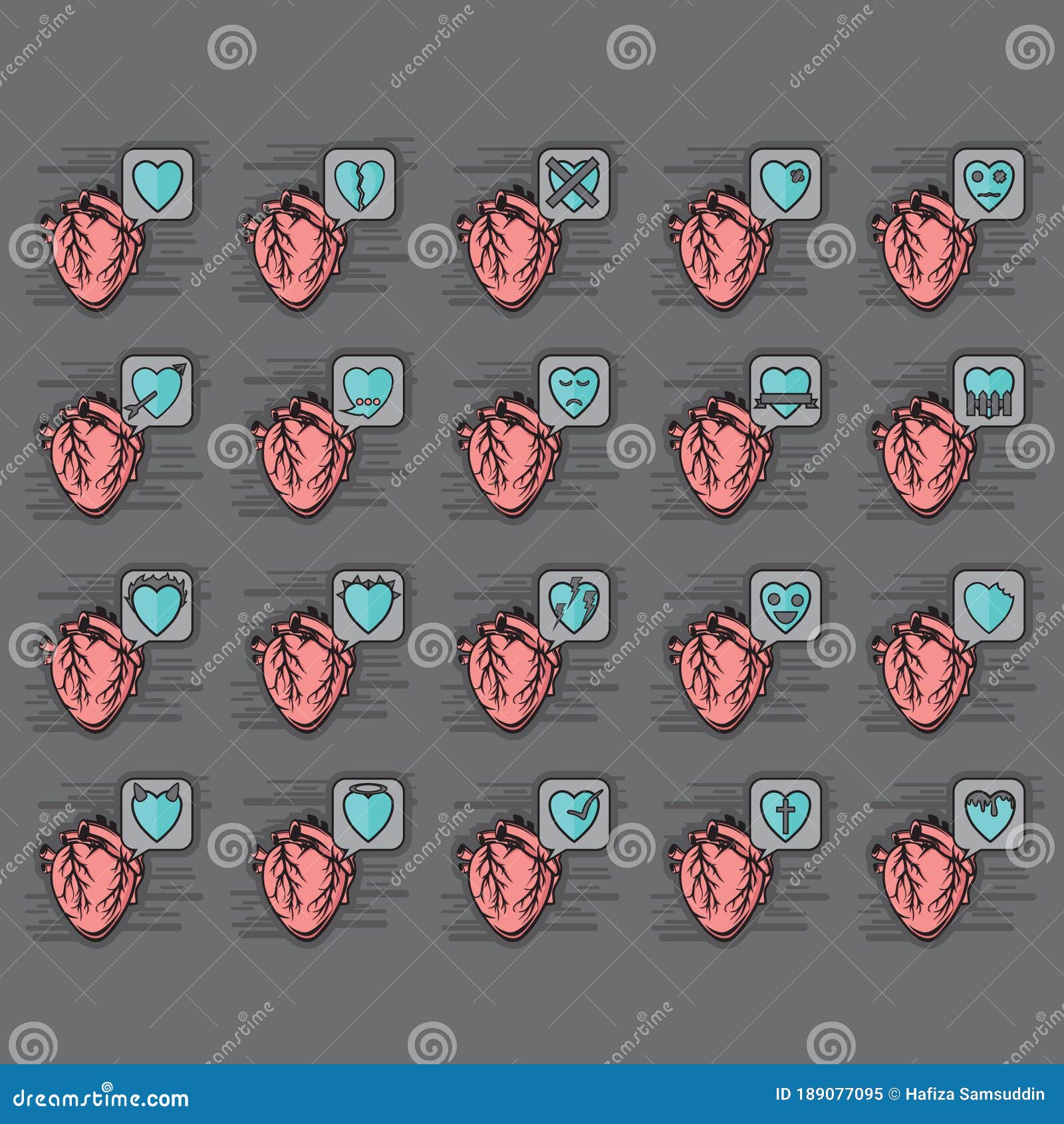 Electrified Heart. Vector Illustration Decorative Design ...