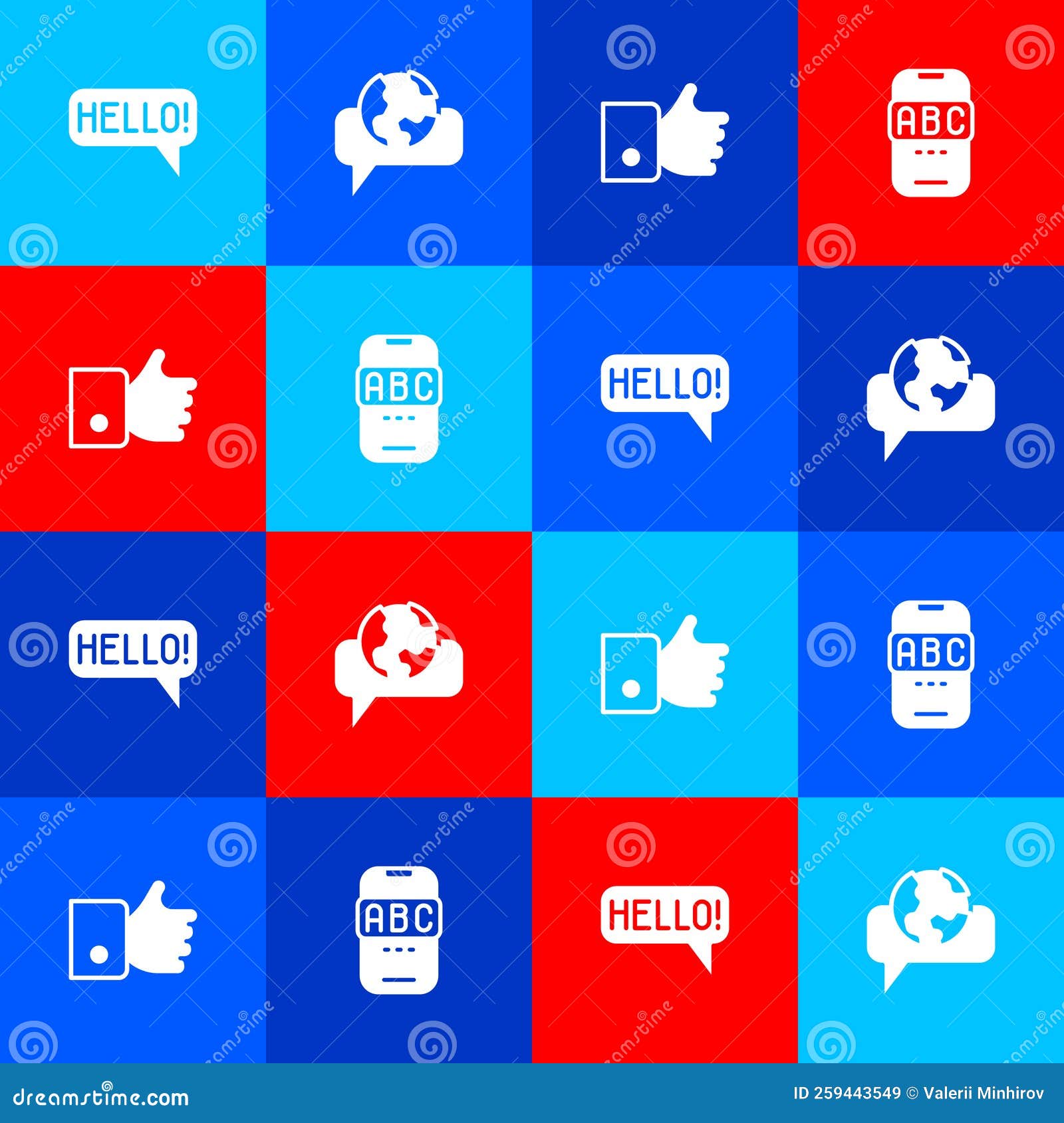 Set Hello in Different Languages, Learning Foreign, Hand Like and ...