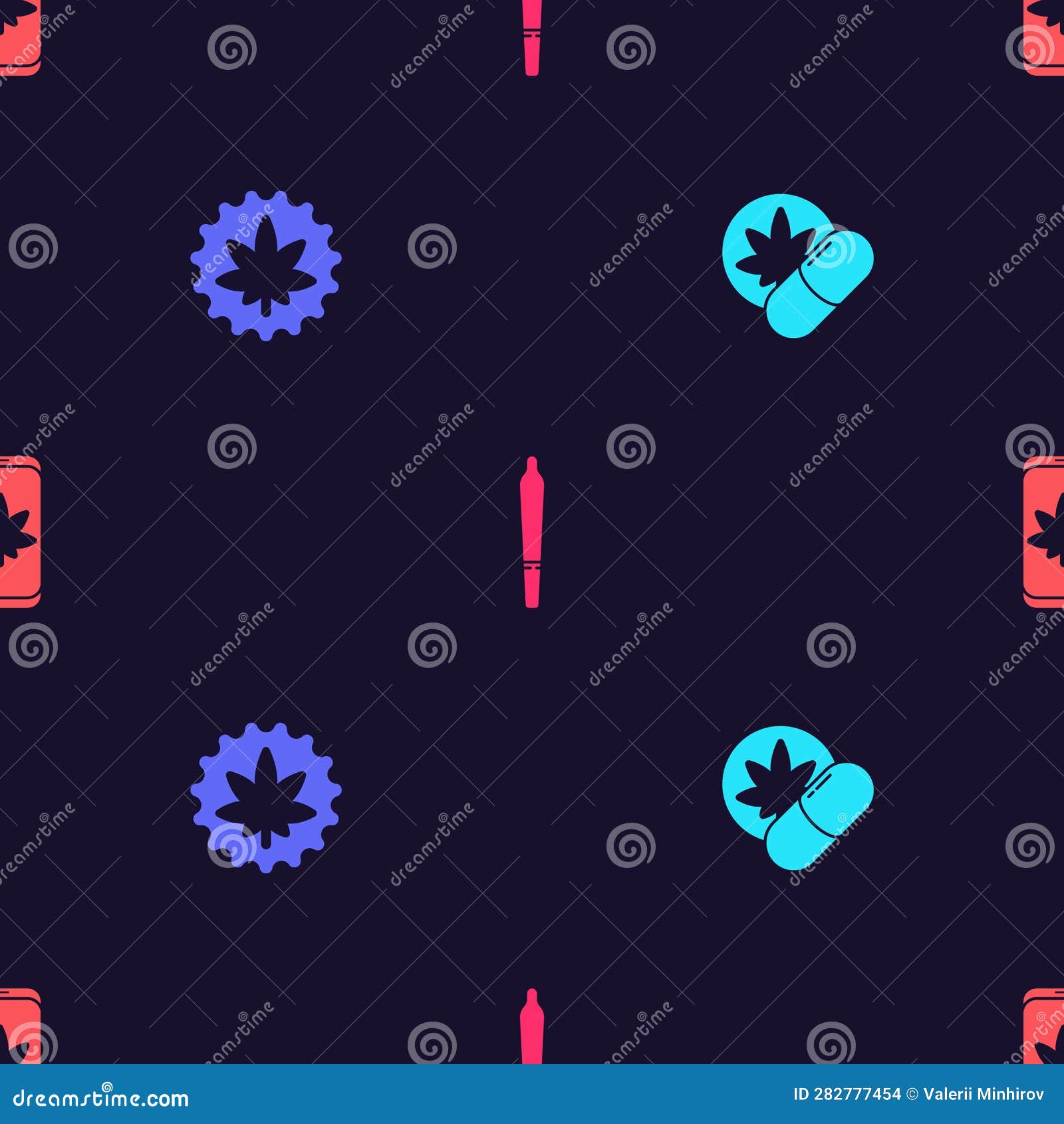 Set Herbal Ecstasy Tablets, Marijuana or Cannabis Leaf, Joint and ...