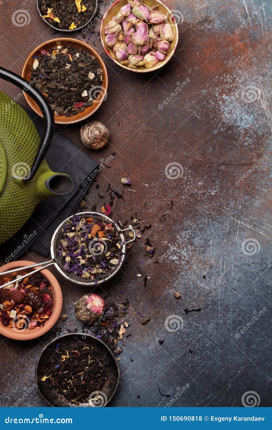 Set of Herbal and Fruit Dry Teas Stock Photo - Image of chinese ...