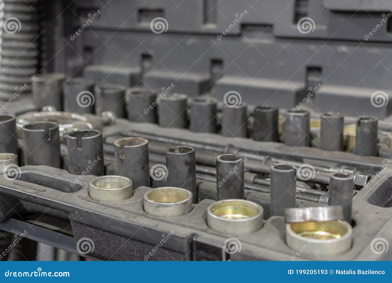 Set of Hex Head Wrenches. Spanner Head Set Stock Image - Image of ...