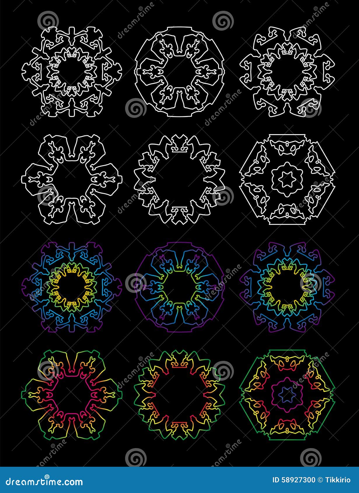 Hexagon Star Infographic Vector Illustration | CartoonDealer.com #42520580