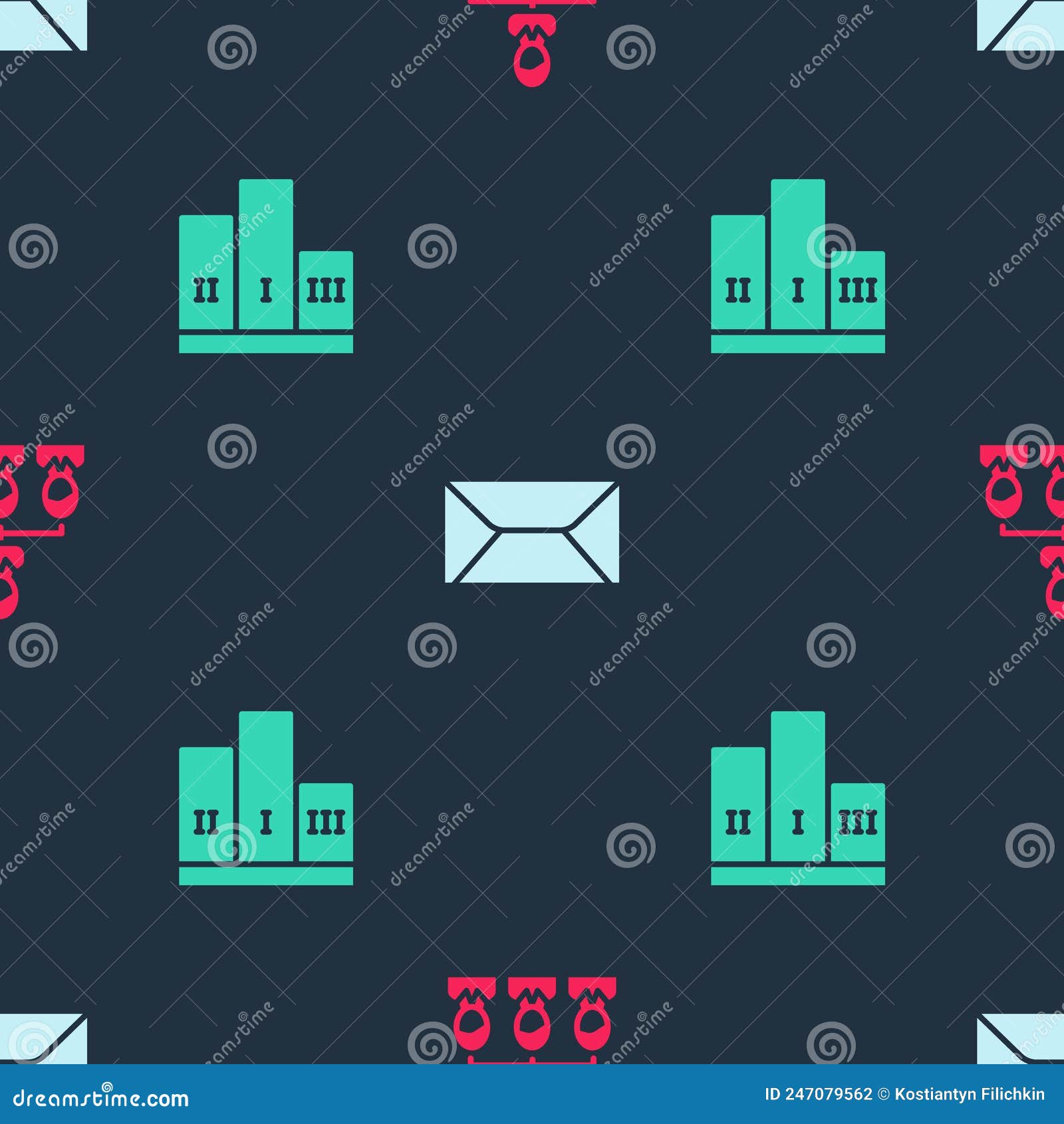 Set Hierarchy Organogram Chart, Envelope and Award Over Winner Podium ...
