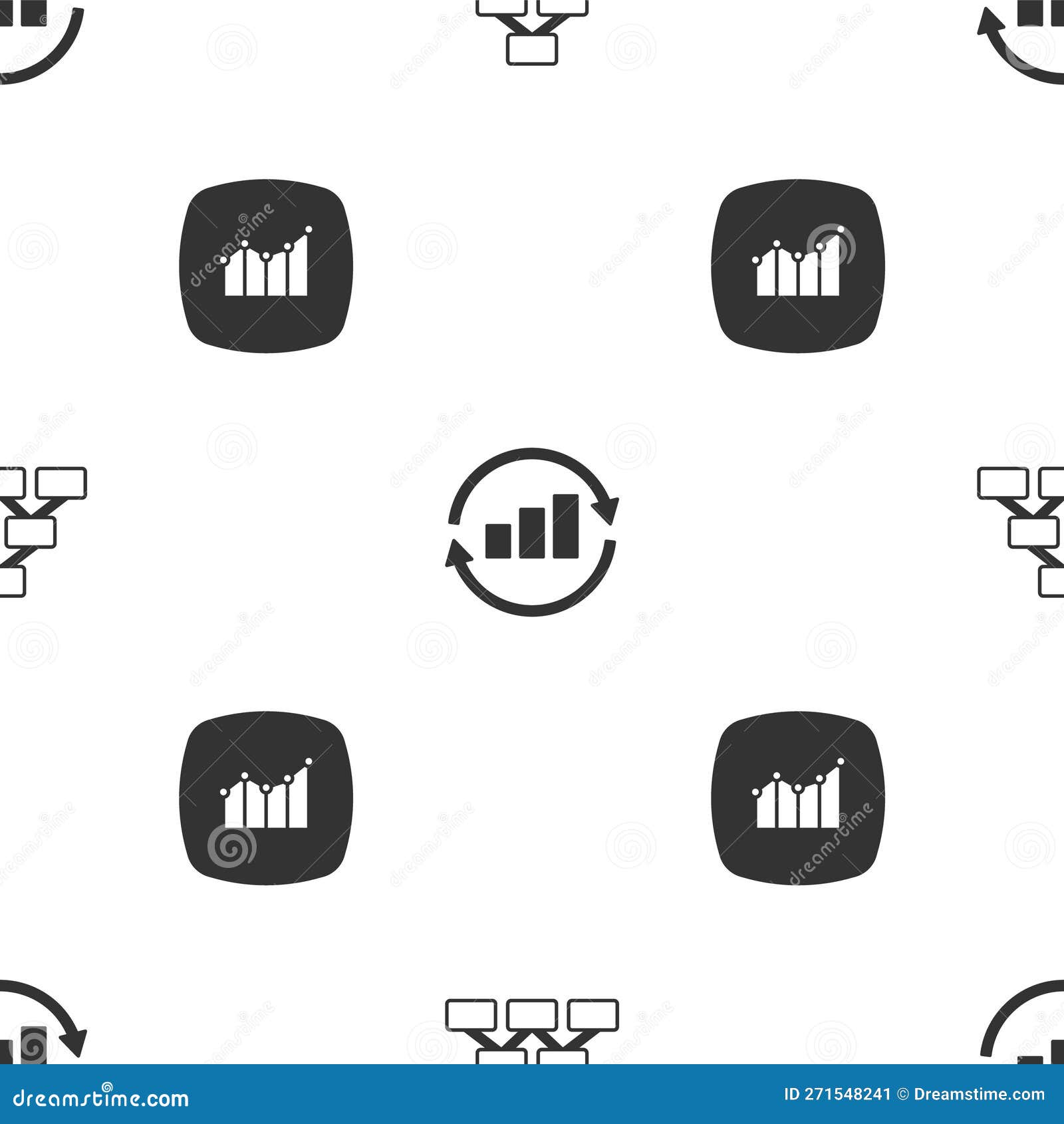 Set Hierarchy Organogram, Graph Chart Infographic and Financial Growth ...
