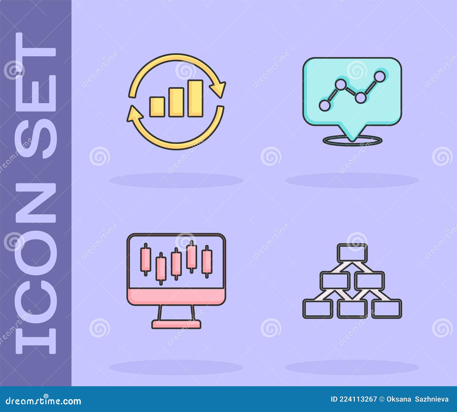 Business Organogram Drawing Stock Photo | CartoonDealer.com #22774770