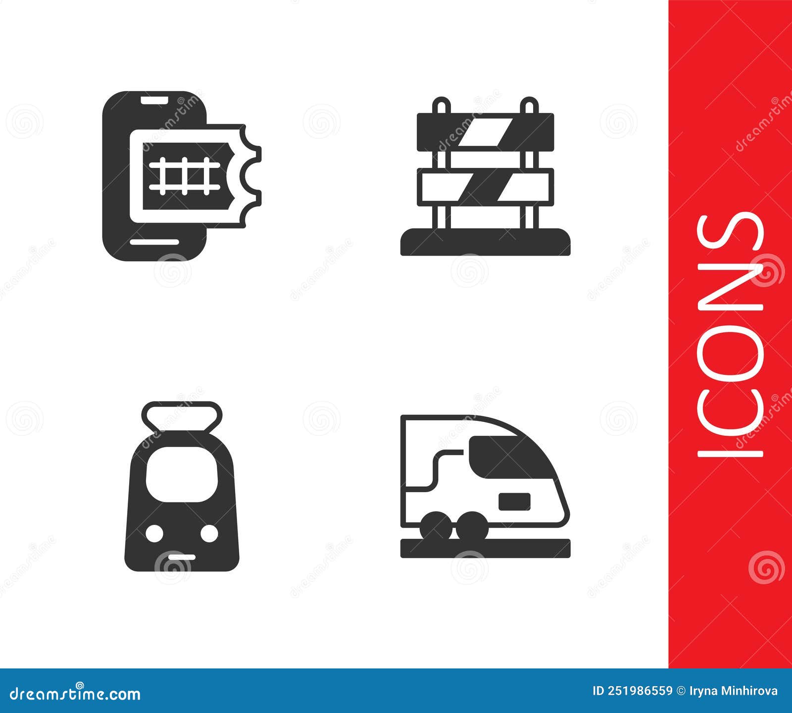 Set High-speed Train, Online Ticket Booking, Train and Railway and End ...