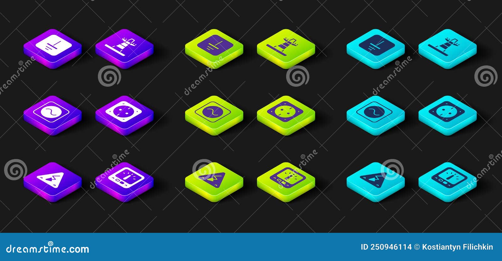 Set High Voltage, Ampere Meter, Multimeter, AC Source, Electrical ...