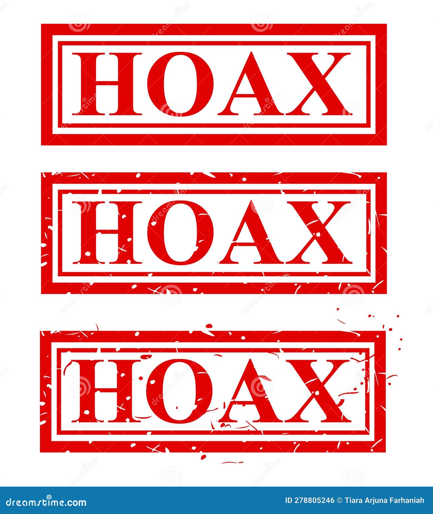 Set Hoax Rectangle Scratch Red Rubber Stamp Stock Illustration ...