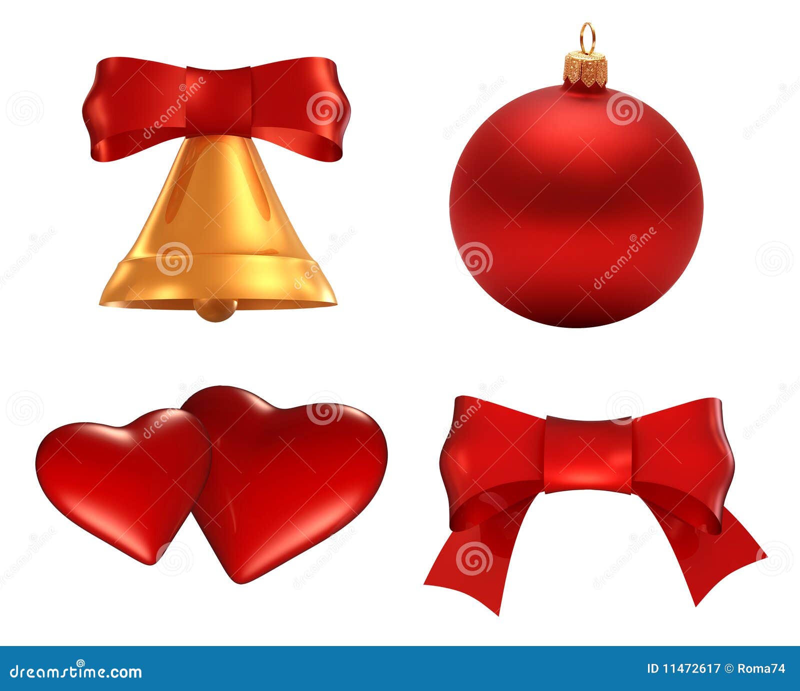 Set of holiday symbol stock illustration. Illustration of heart - 11472617