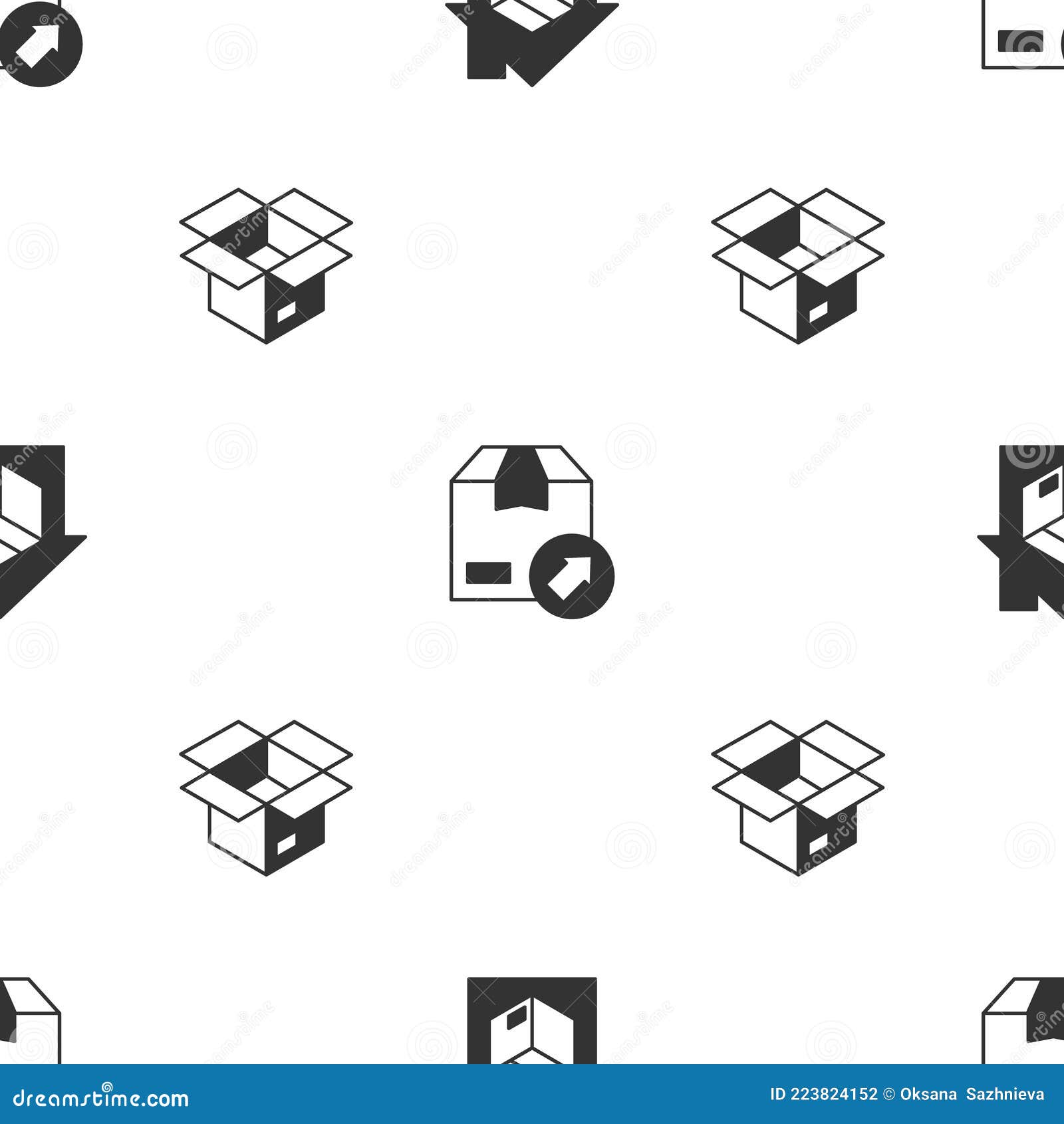 Set Home Delivery Services, Carton Cardboard Box and Unboxing on ...