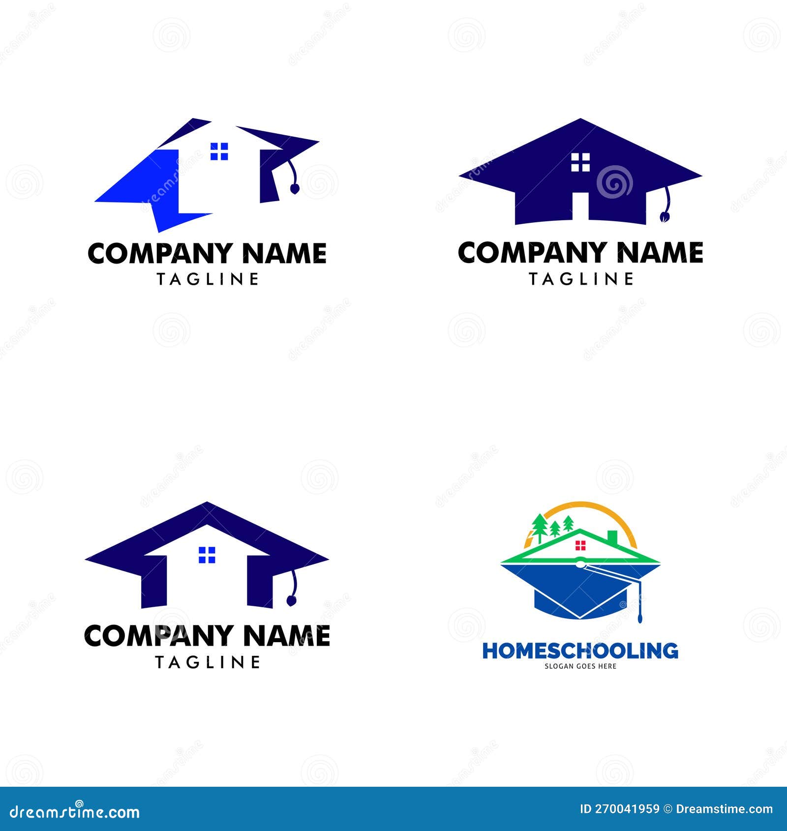 Set of Homeschooling Icon Vector Logo Template Illustration Design ...