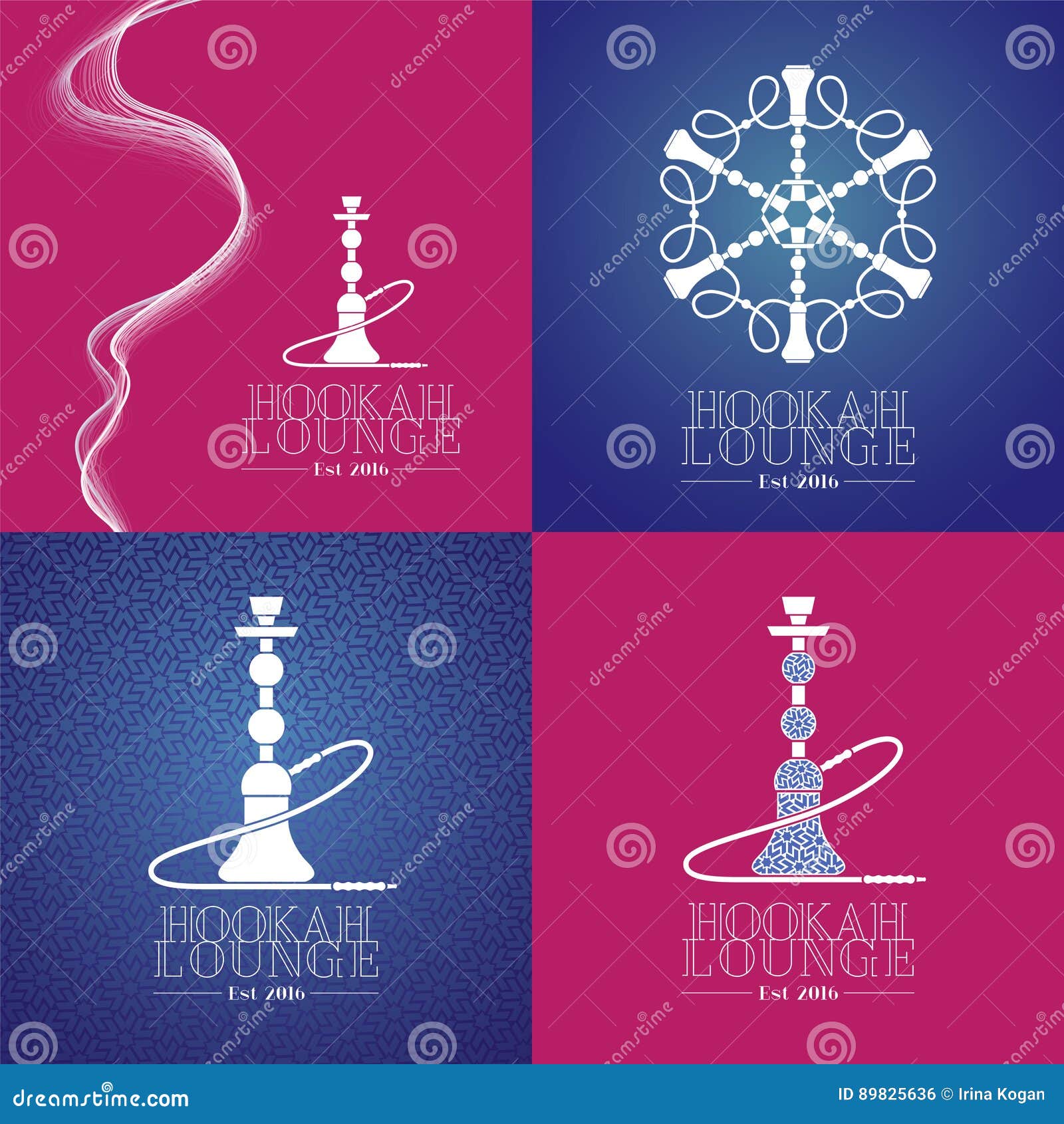 Hookah Vector Logo, Icon, Symbol, Emblem, Sign | CartoonDealer.com ...