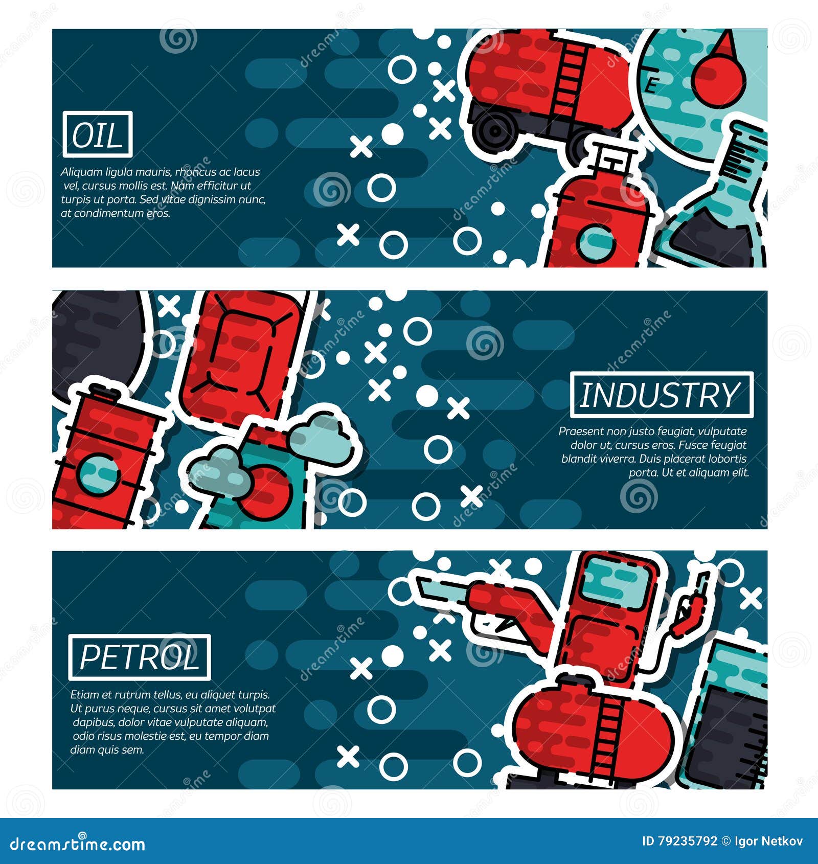 Set of Horizontal Banners about Oil Industry Stock Vector ... Set of Horizontal Banners about Oil Industry Stock Vector ...
