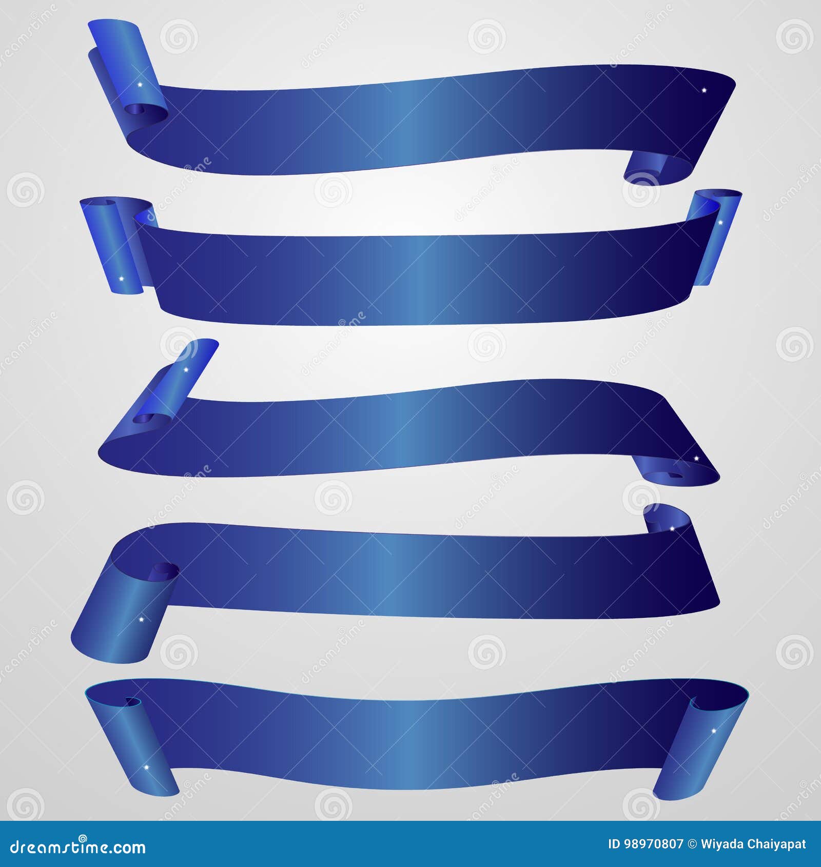 Blank Blue Banner Graphic