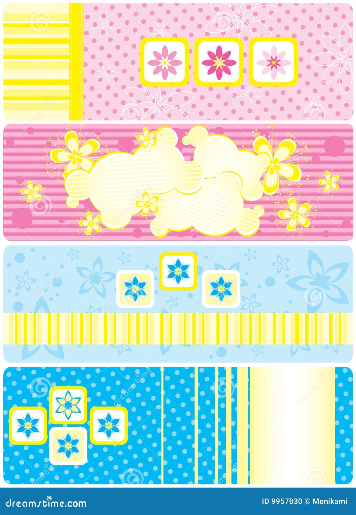 Set of horizontal tags stock vector. Illustration of design - 9957030