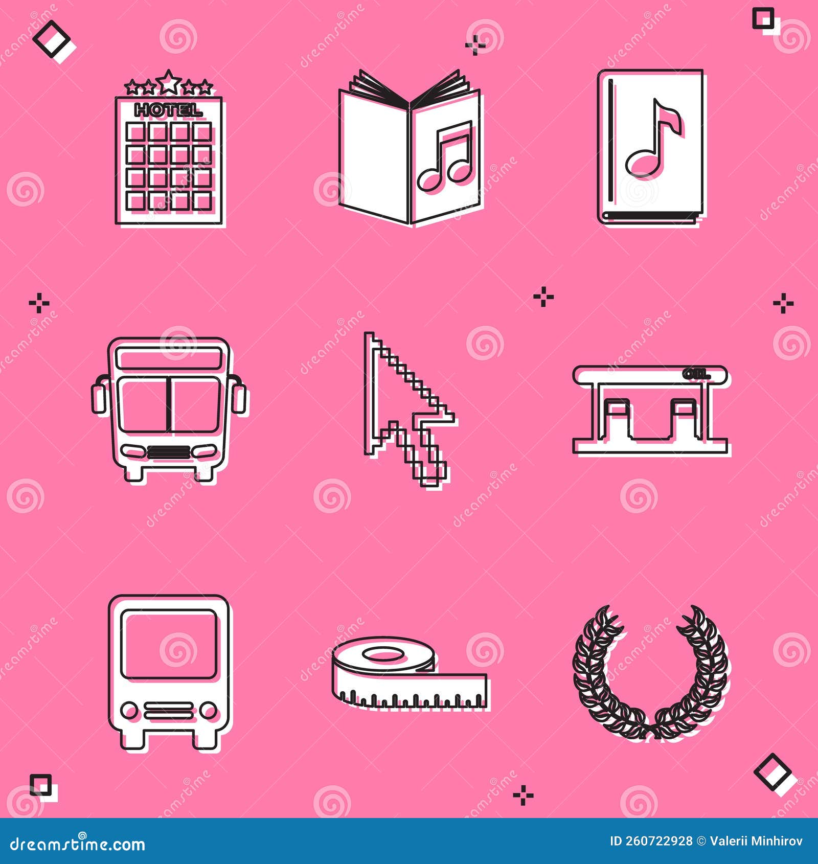 Set Hotel Building, Audio Book, Bus, Pixel Arrow Cursor, Gas Filling ... Set Hotel Building, Audio Book, Bus, Pixel Arrow Cursor, Gas Filling ...