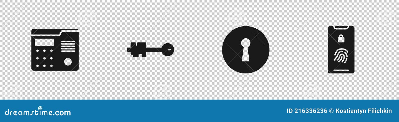 Intercom And Mobile Phone Icon Vector Outline Illustration ...