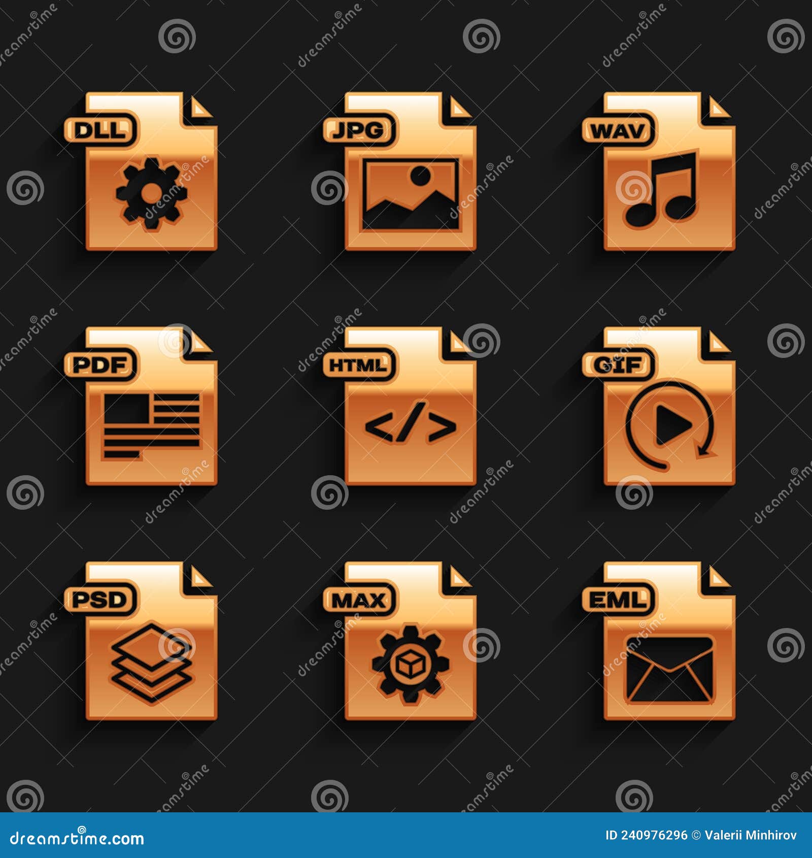 Set HTML File Document, MAX, EML, GIF, PSD, PDF, WAV and DLL Icon ... Set HTML File Document, MAX, EML, GIF, PSD, PDF, WAV and DLL Icon ...