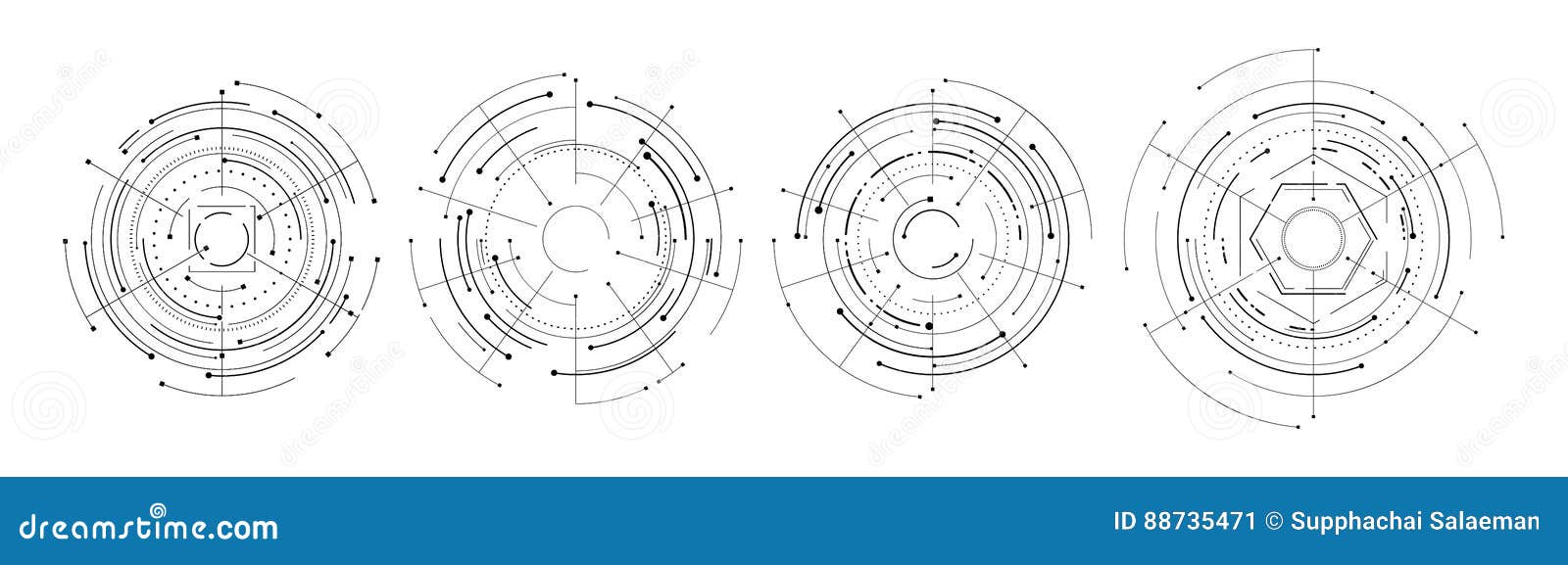 Sci Fi Futuristic Circle Wing Shaped Alien Modern Smoke Fog Neon Led ...