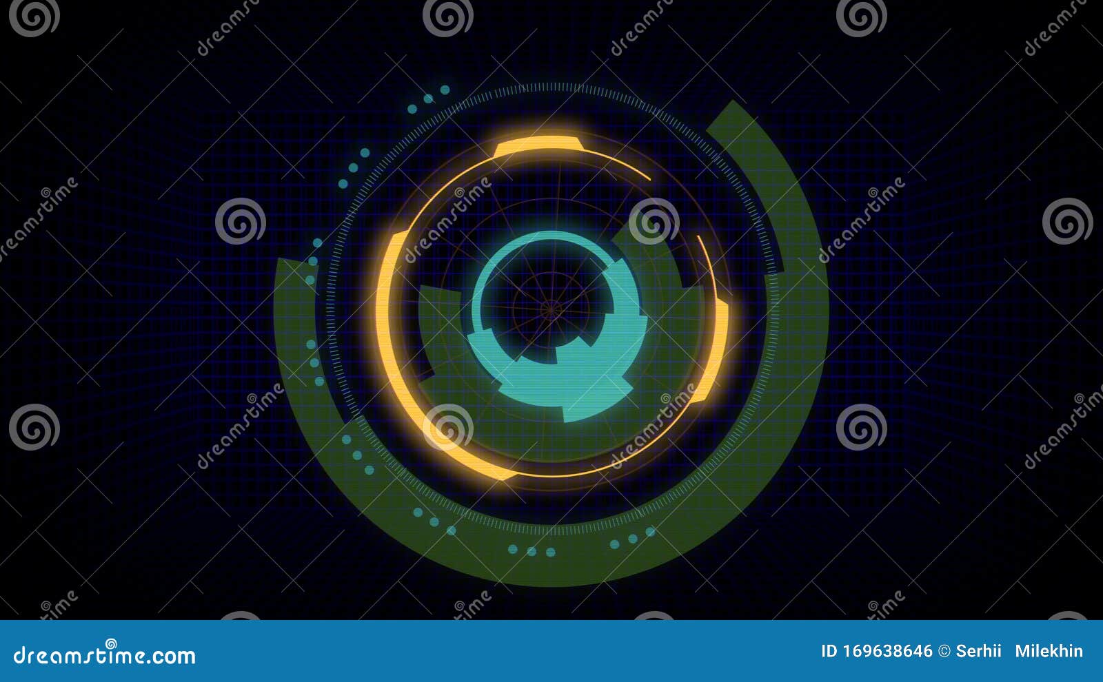 Scope. Set of HUD Elements. Modern ART Design Element. Stock Footage ...