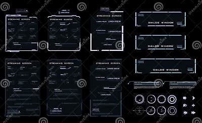 Set HUD Elements for the User Interface. Modern Dialog Boxes and Pointers. Digital Streaming ...