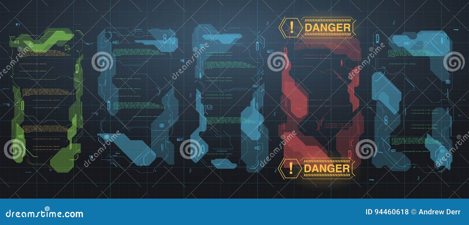 Set of HUD Infographic Panels. Head-up Display Panels for the Web and ...